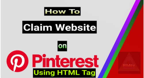 How to CLAIM WEBSITE on Pinterest using HTML Tag | Real MonEy Studio