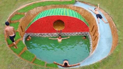 How To Build Underground Swimming Pool Water Slide Around Secret