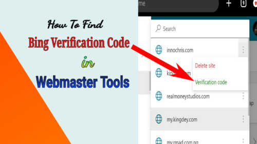 How to find bing verification code in bing webmaster tools | Real MonEy ...