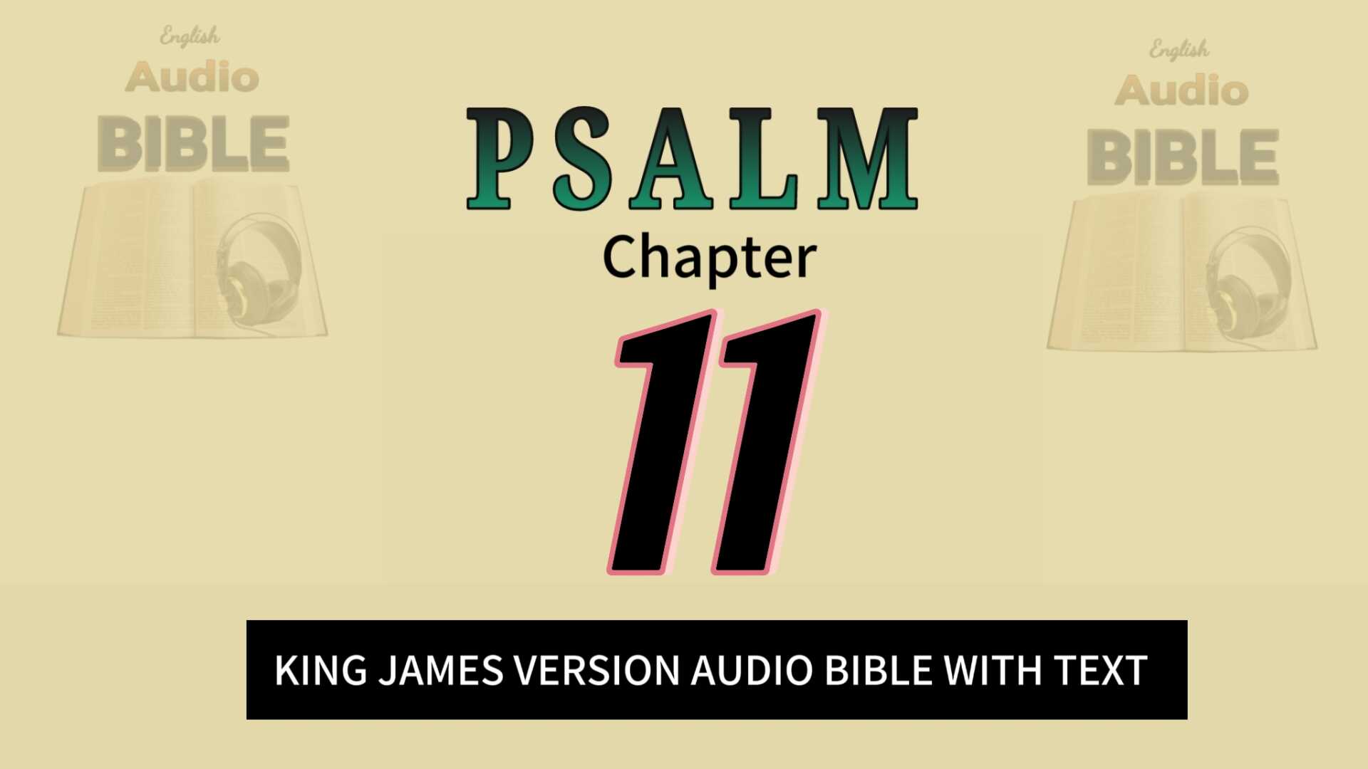 Psalm 11 King James Version Kjv Bible Audio Real Money Studio